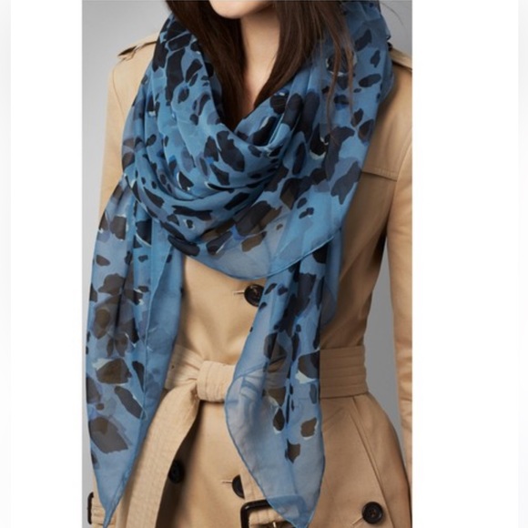 Burberry | Accessories | Authentic Burberry Bluebell Animal Print ...